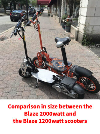 Blaze 1200 watt 36v Electric Scooter w/ Light Package, 32 mph 35 miles ...